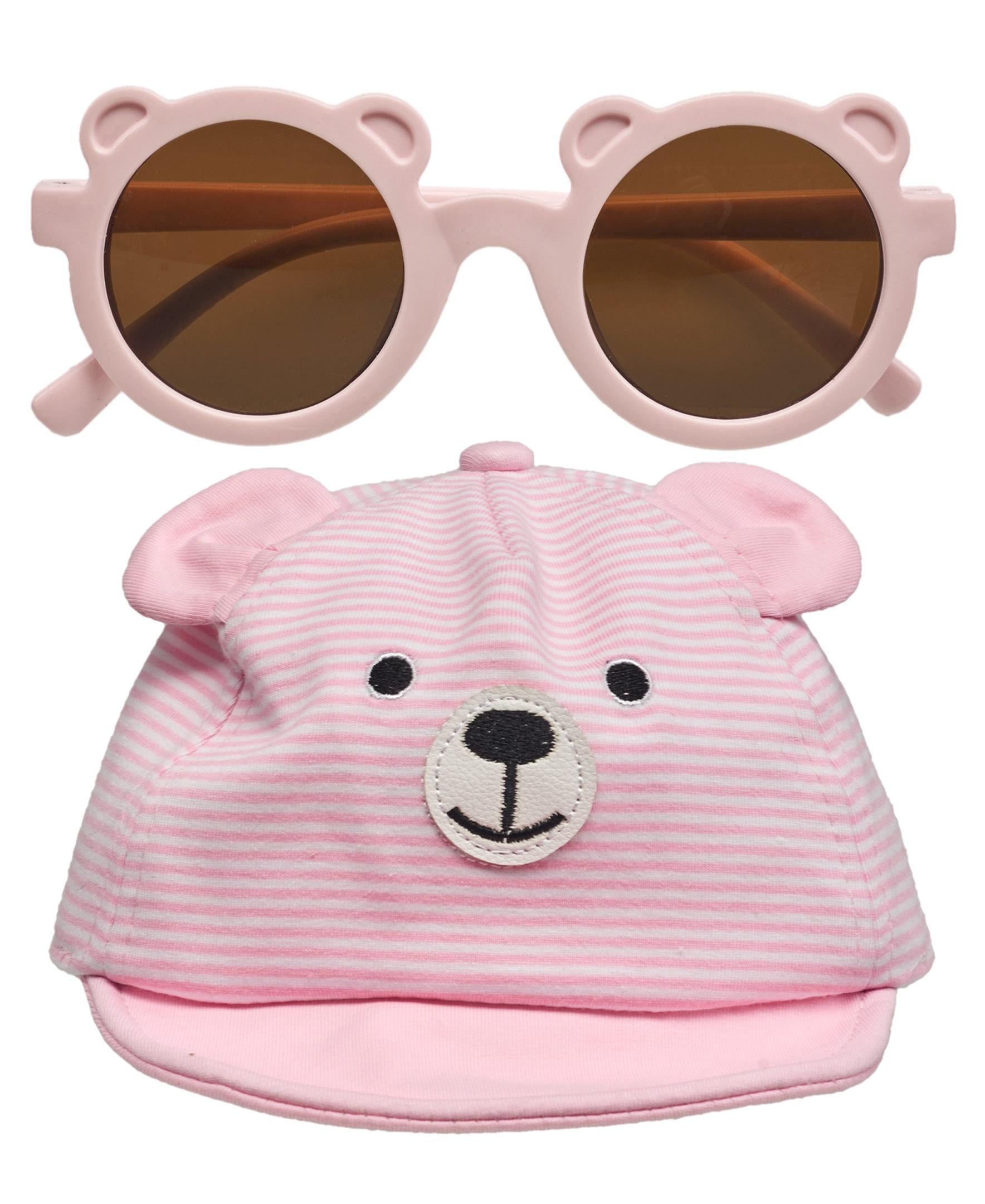 Wander & Dream Baby Bear Hat & Sunglasses Set for Newborn Boys & Girls ...