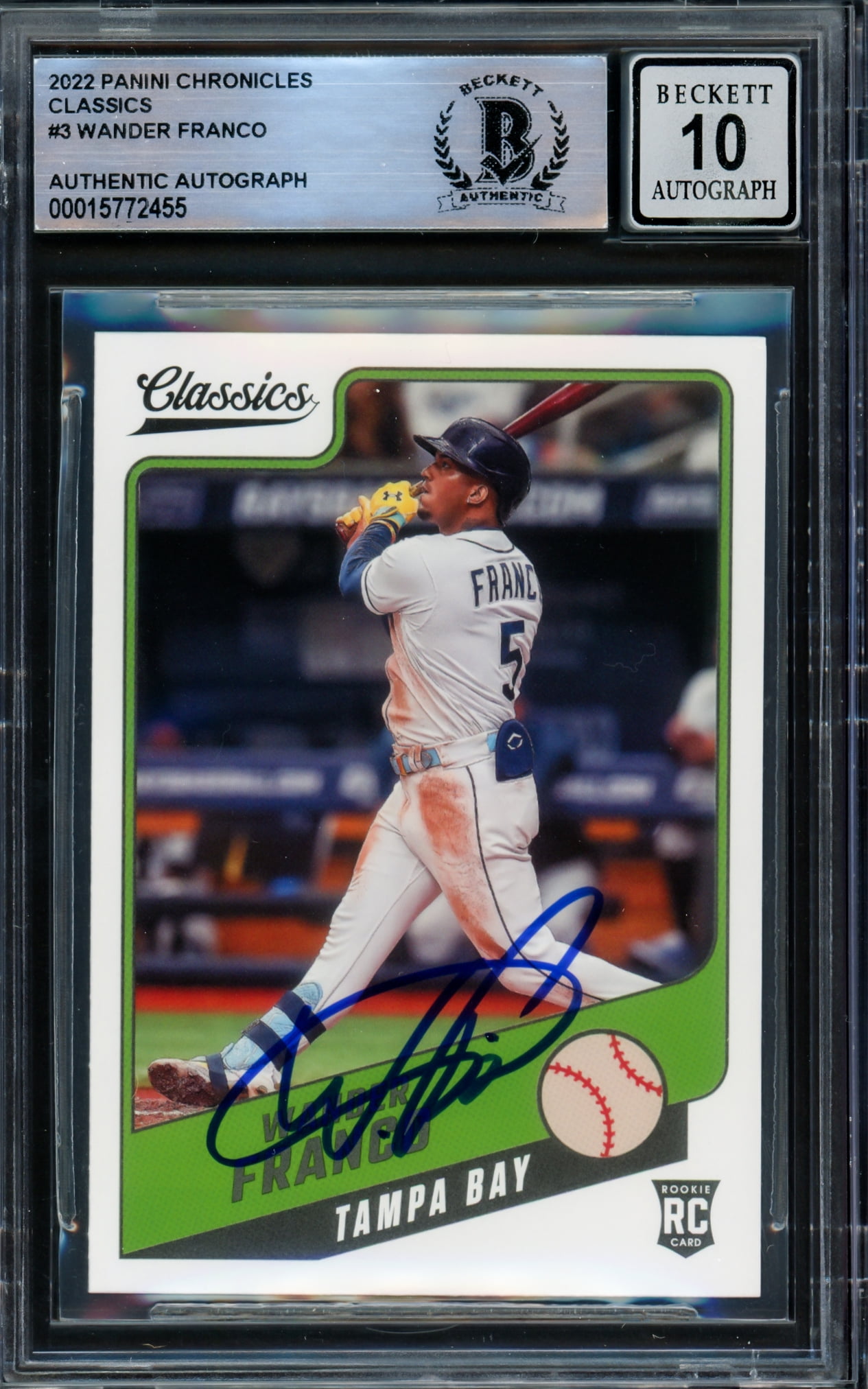 Wander Franco Autographed 2022 Panini Chronicles Classic Rookie Card #3 ...