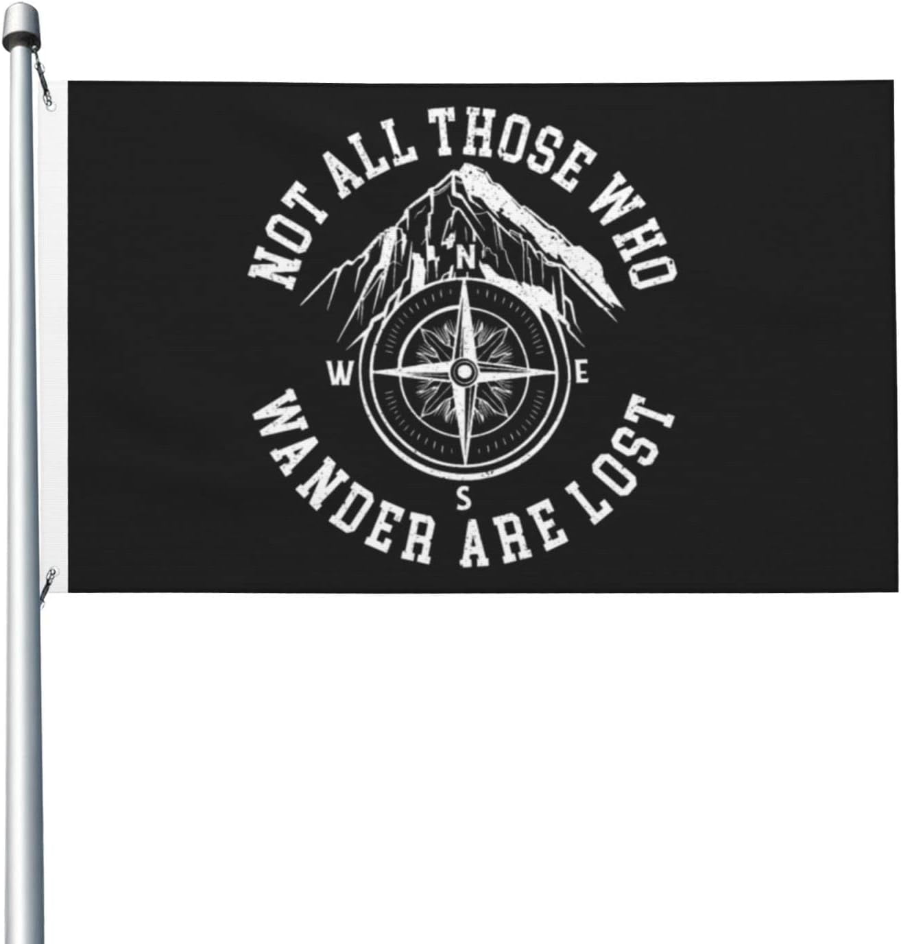 Not All Those Who Wander are Lost Black Flag 3 x 5 Feet Preppy Room ...