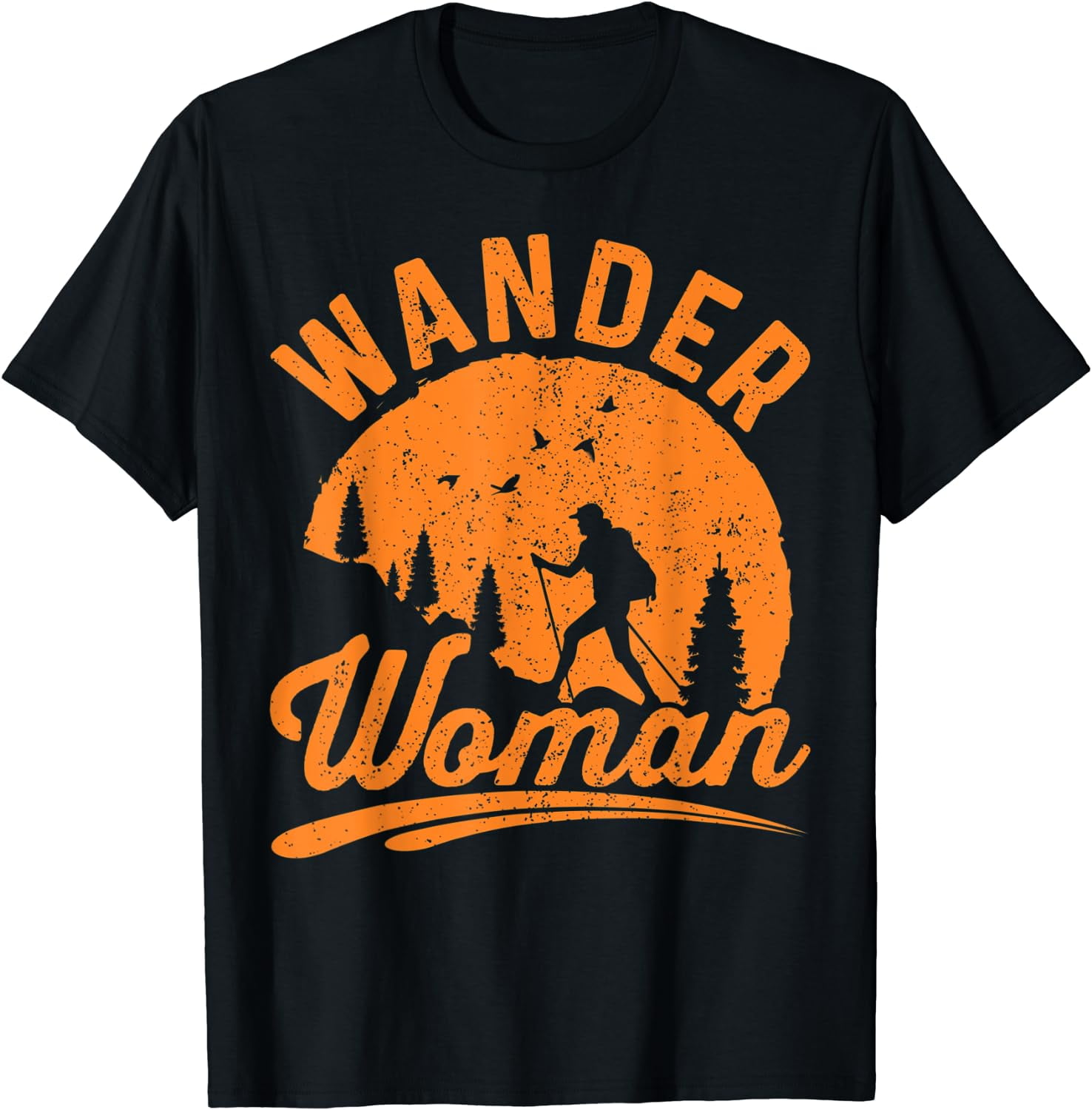 Wander Woman T Shirt Black
