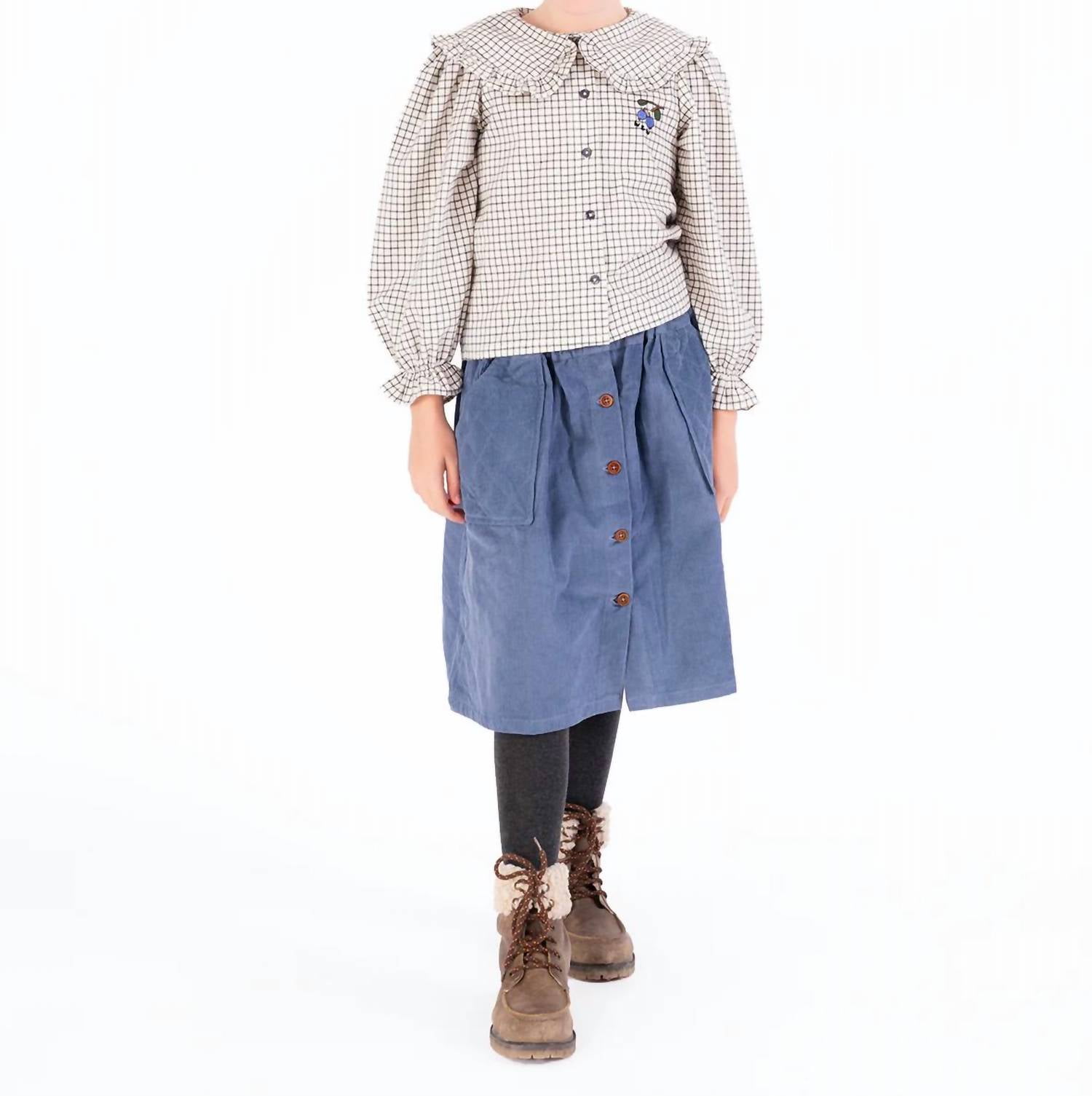 Wander & Wonder Peter Pan Ruffle Blouse - Walmart.com