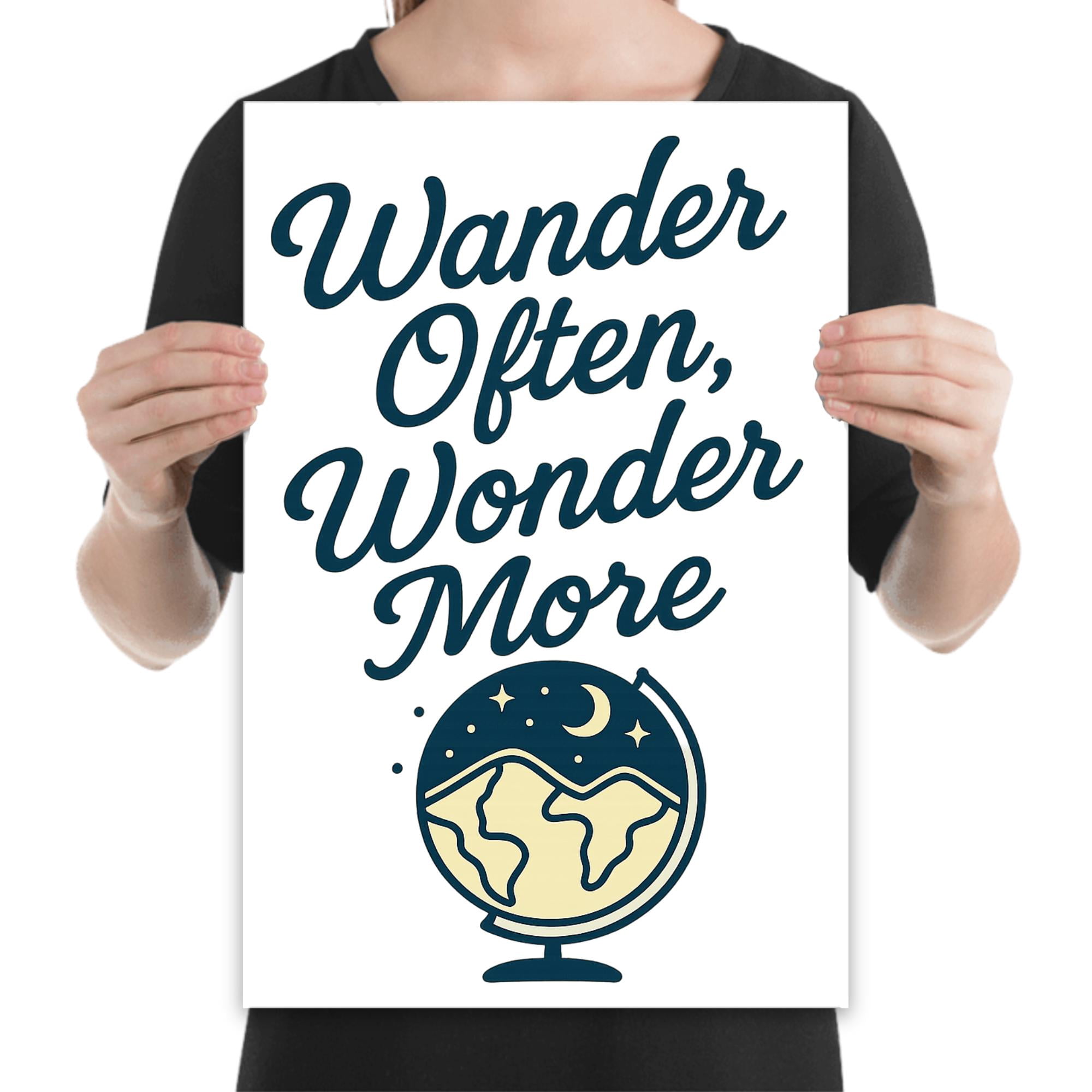 Wander Often Wonder - Travel Enthusiasts - 13x19 Poster Print ...