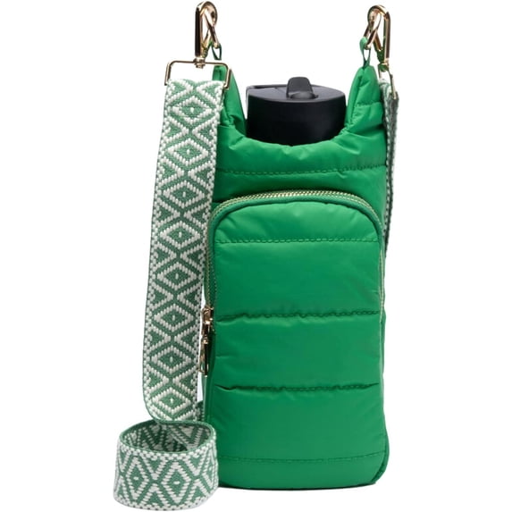 WanderFull Crossbody HydroBag Stylish Puffer Tote for Water Bottle (11 ...