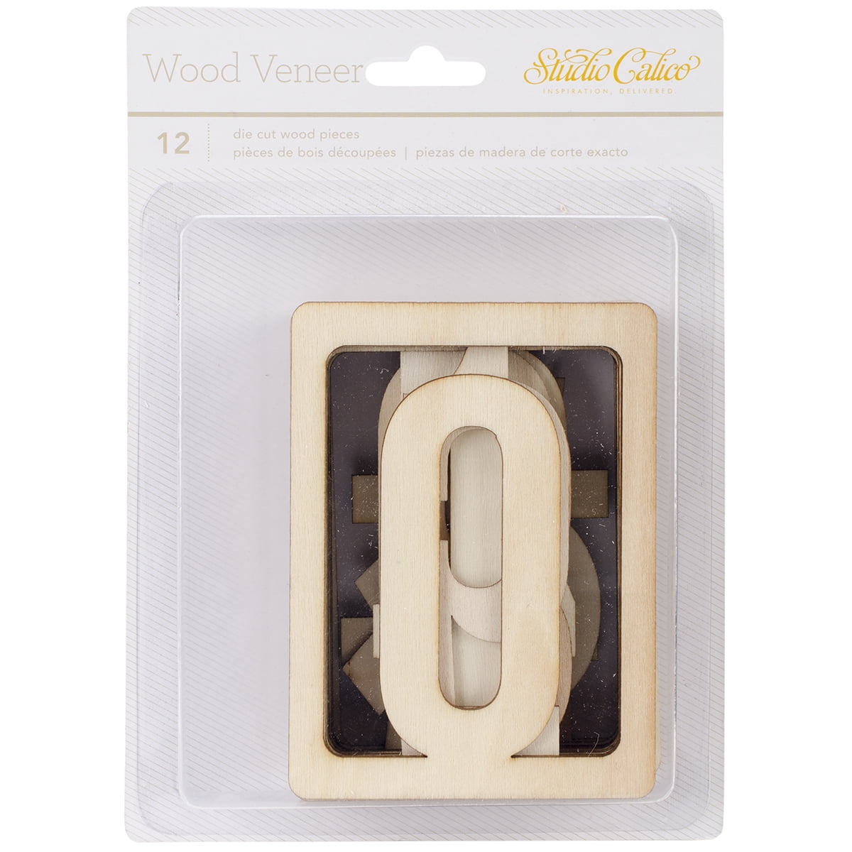 Wanderlust Wood Veneer Number Clips 12/Pkg-, Pk 3, Studio Calico ...