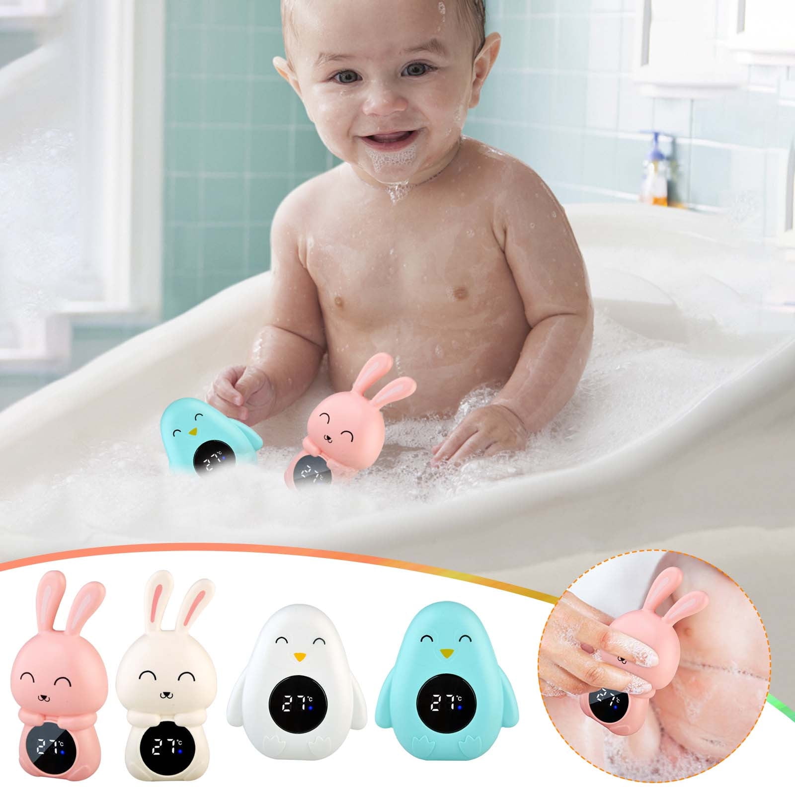 Wanfds Baby Bath Thermometer, Penguins Bath Thermometer Baby Safety ...