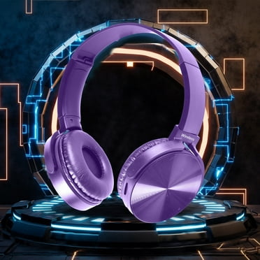 shyuyusa Foldable Ear Headphones LED Wireless Bluetooth 5.0 Autom ...