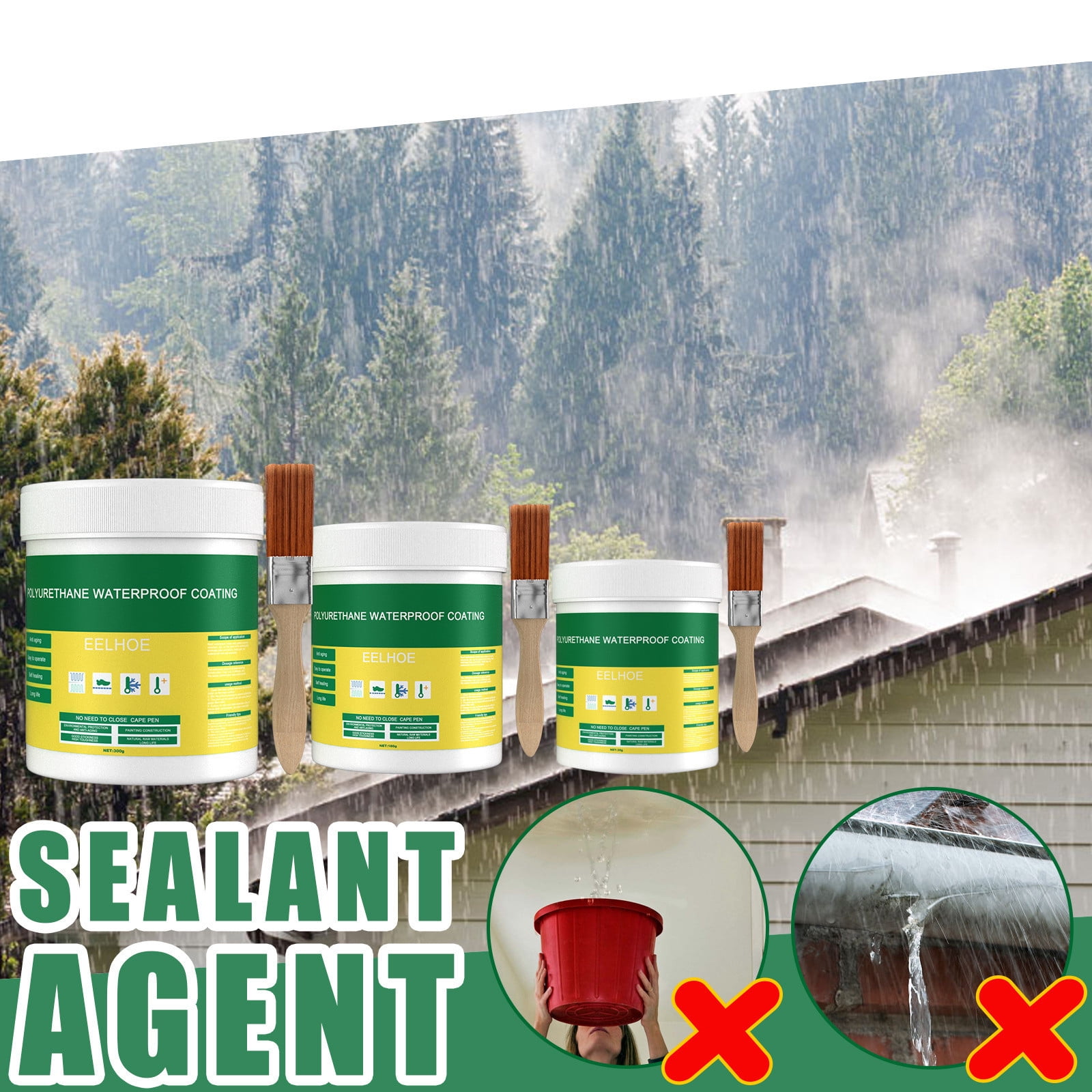 Wanfds Invisible Waterproof Agent, Waterproof Anti-Leakage Agent,Roof ...