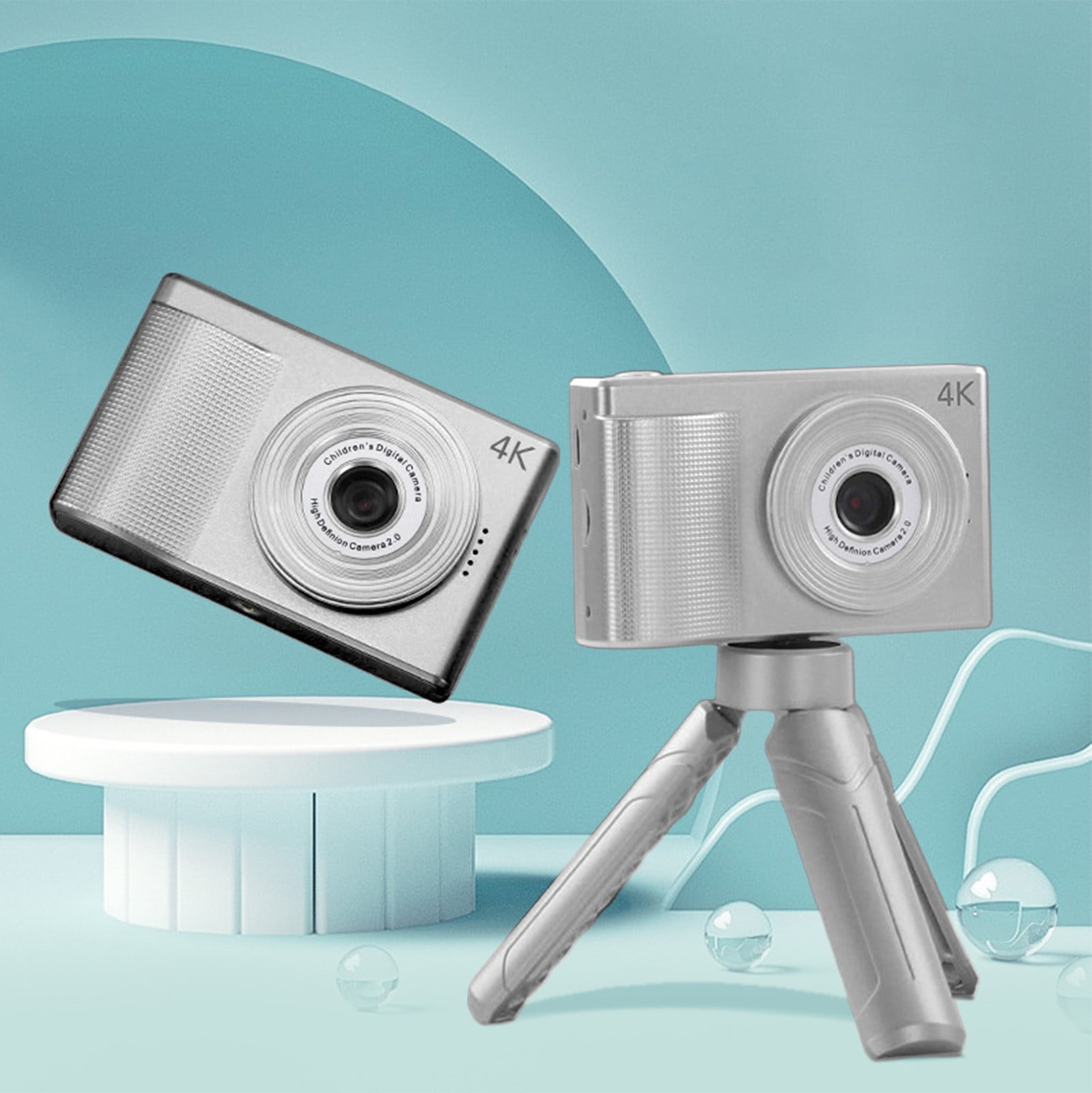 Wanfds Mini Digital Camera with Bracket, FHD 1080P Rechargeable Camera ...