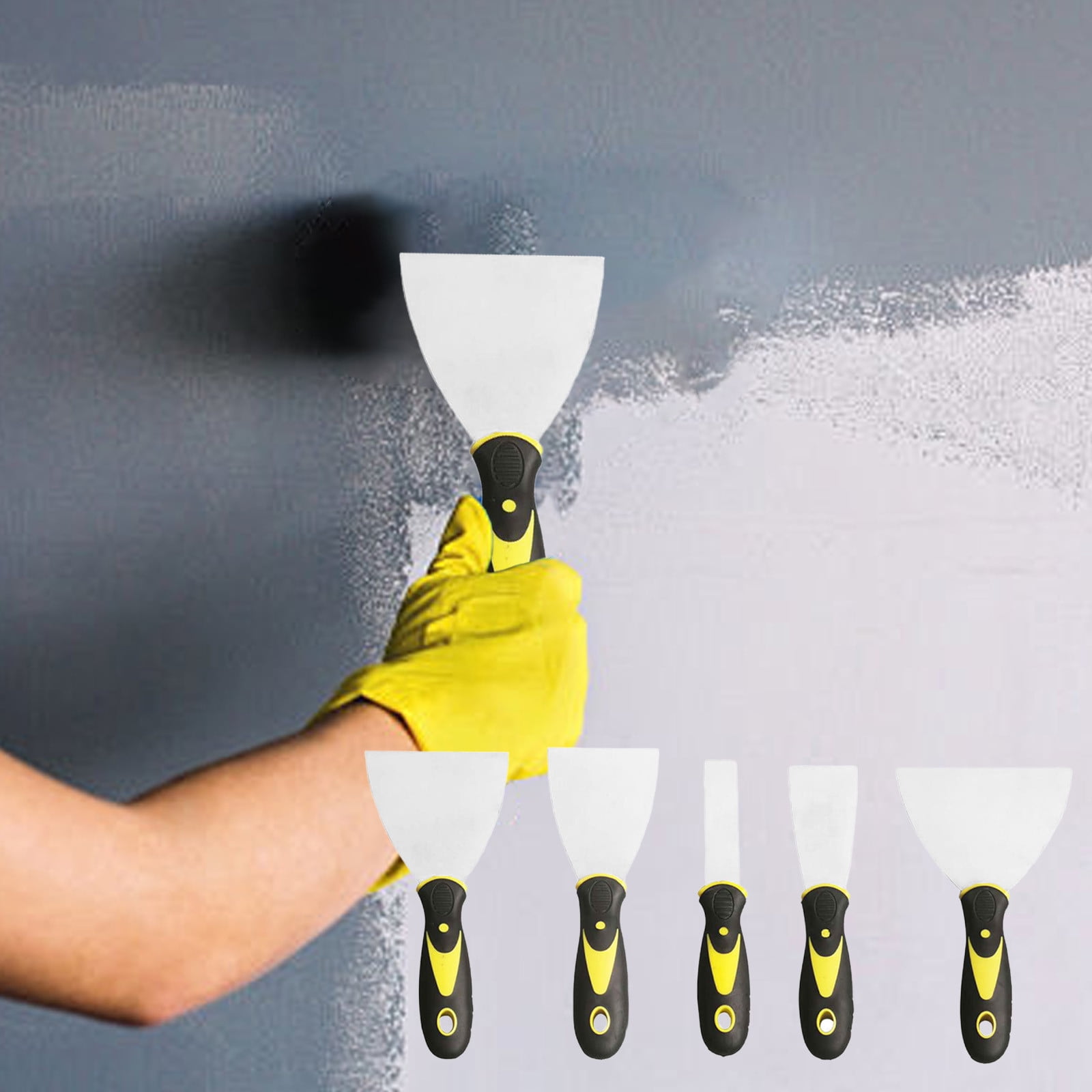 Wanfds Putty Knife, Spackle Knife, Stainless Steel Paint Scraper ...