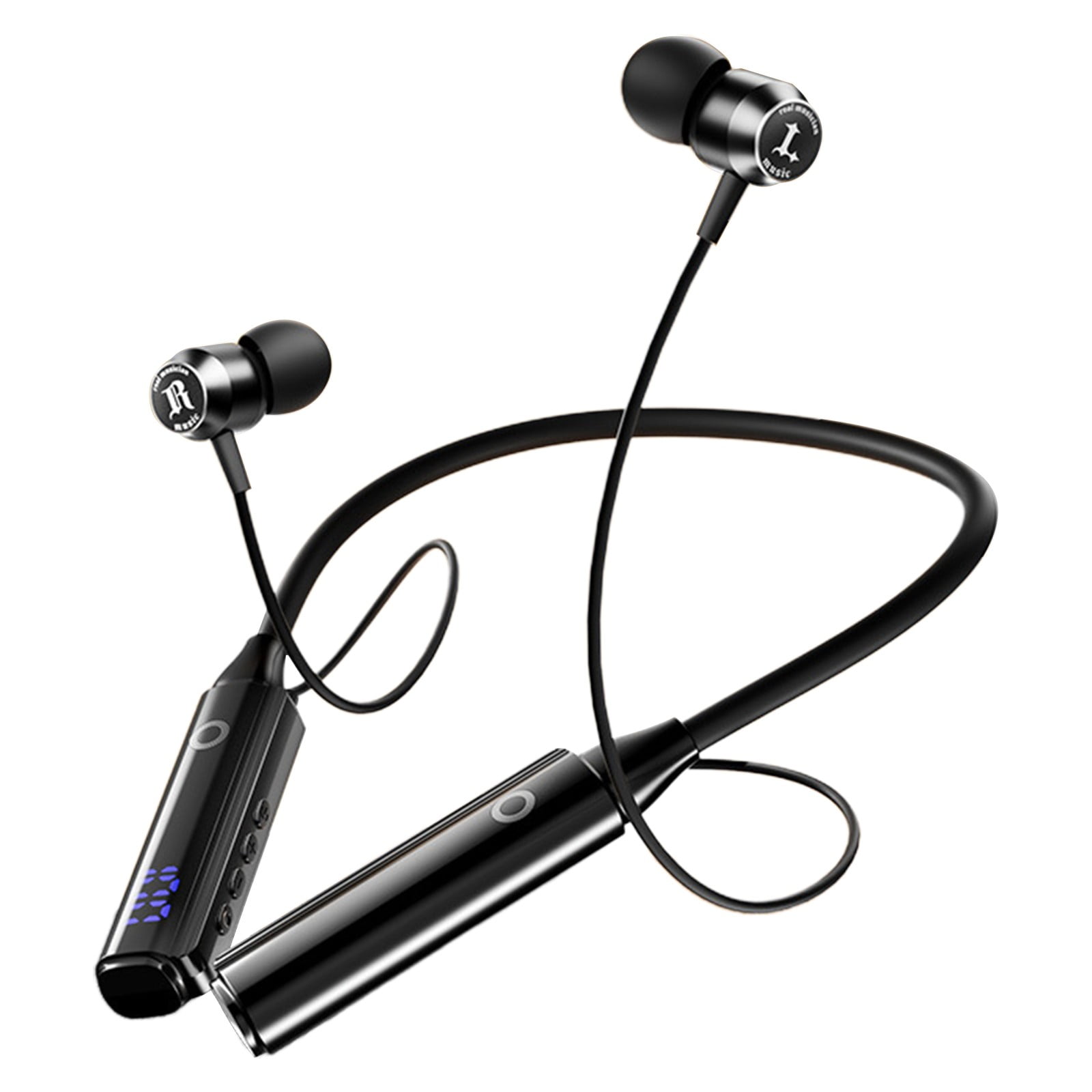 Wanfds Wireless Earbuds Bluetooth Headphones,Noise Cancelling Neckband ...