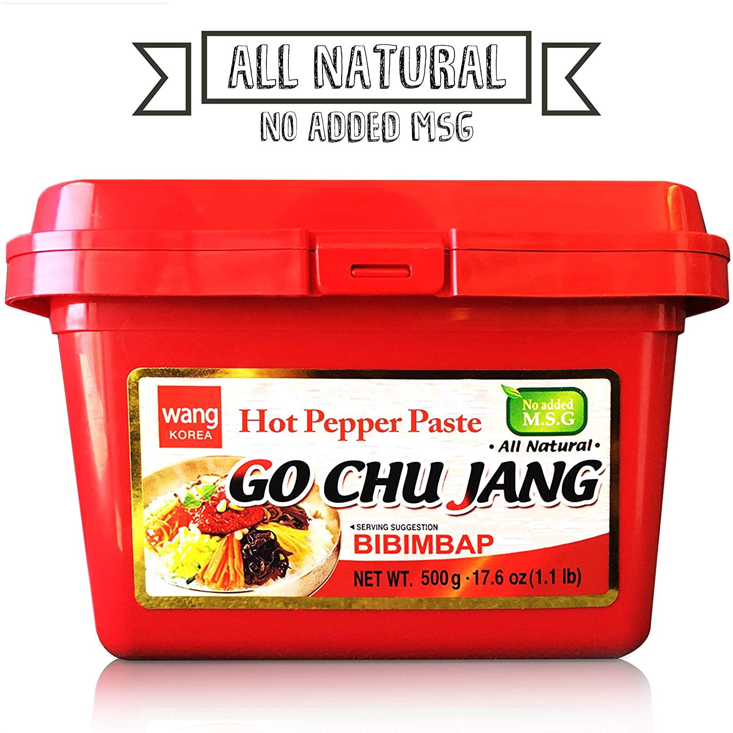 Wang Food Gochujang, Korean Chili Paste, Cholesterol & Fat Free, No MSG ...