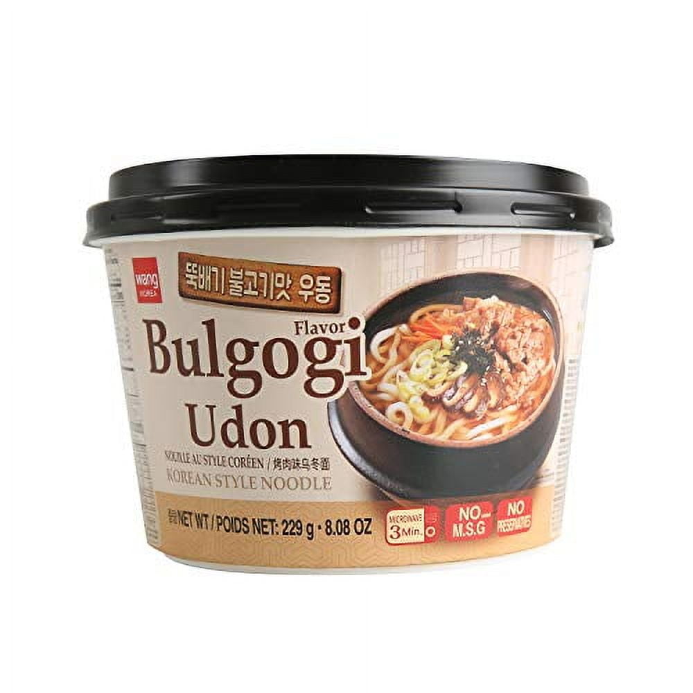 Wang Korean BBQ Bulgogi Flavored Udon Noodle Bowl, Rich and Sweet, 8.08 ...