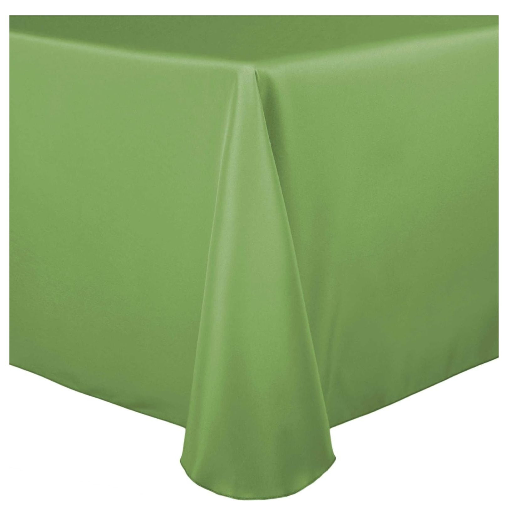 Wang Lin Jun -2 Pack- 132 x 132-Inch Square Polyester Linen Tablecloth with Rounded Corners ...