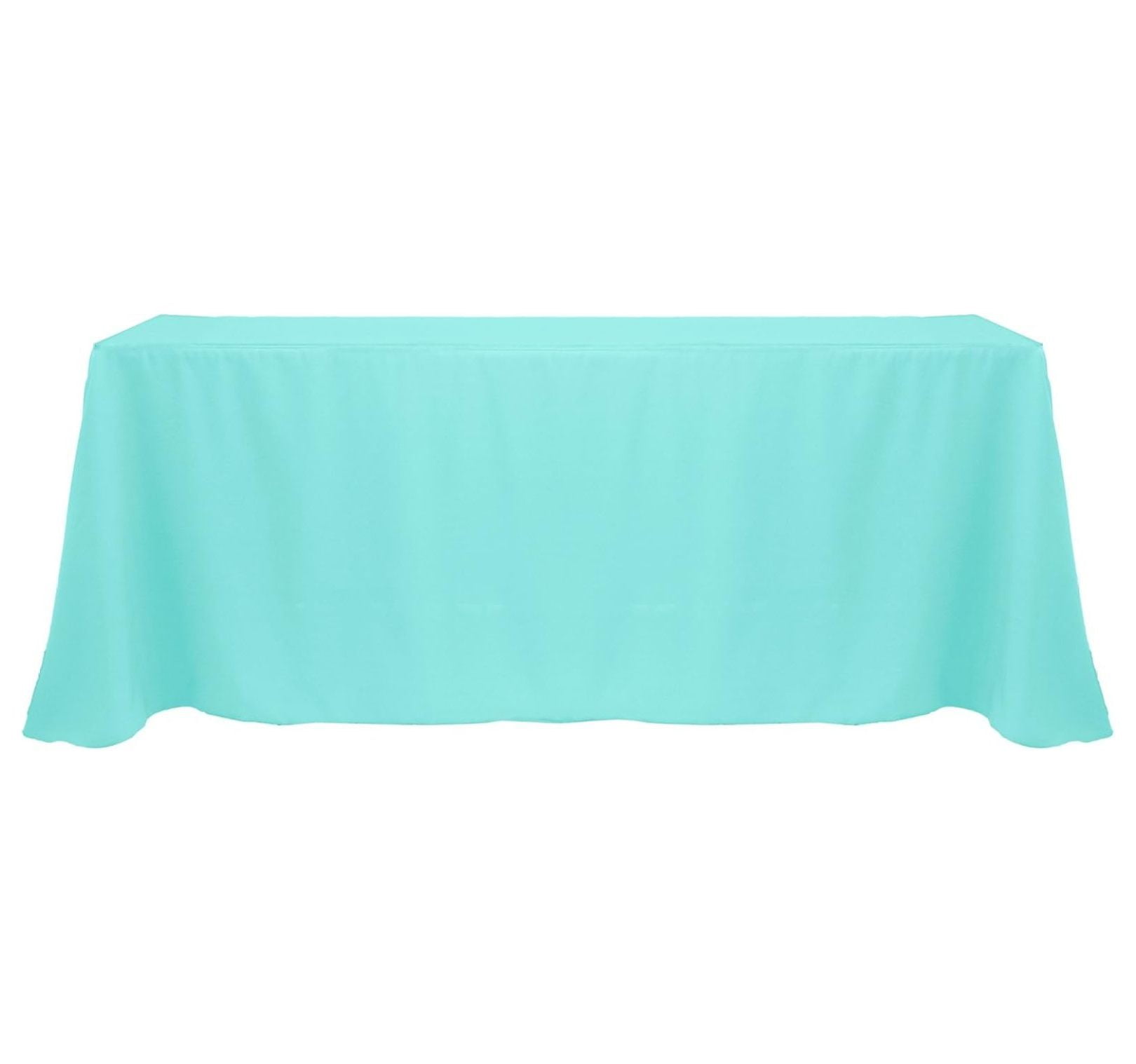 Wang Lin Jun -3 Pack- 90 x 156-Inch Rectangular Polyester Linen Tablecloth with Rounded Corners ...