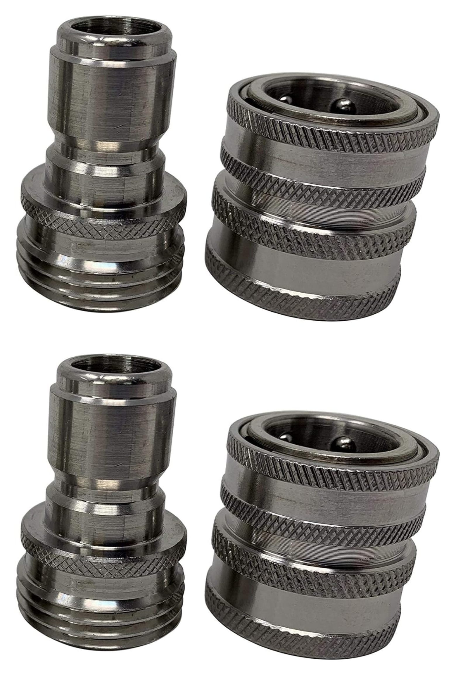 Wang Lin Jun Garden Hose Adapter 4 Piece 3/4” Quick Connect Fittings ...