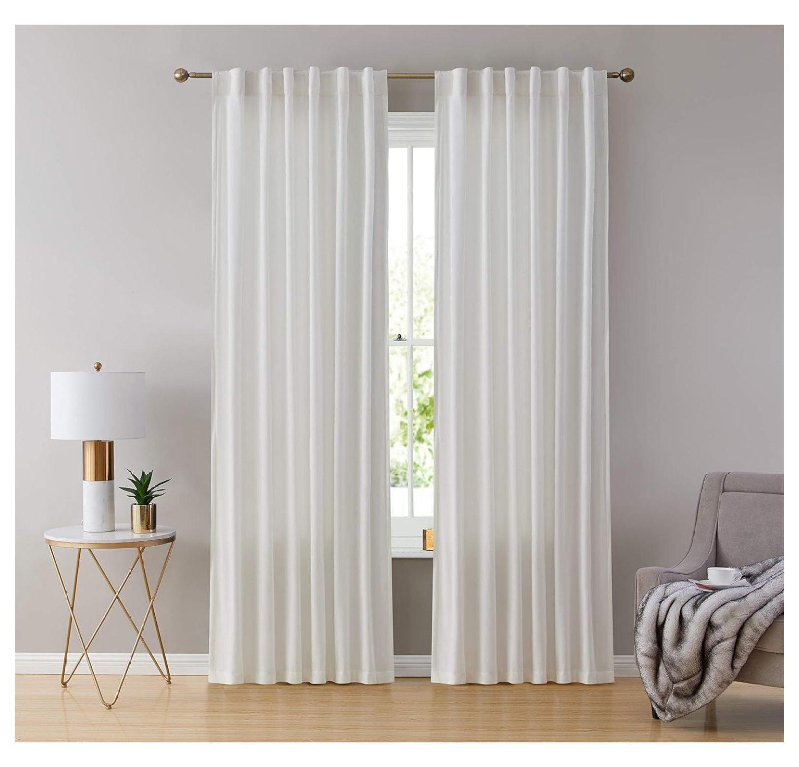 Wang Lin Jun Lopez Velvet Premium Soft Light Filtering Back Tab Rod ...