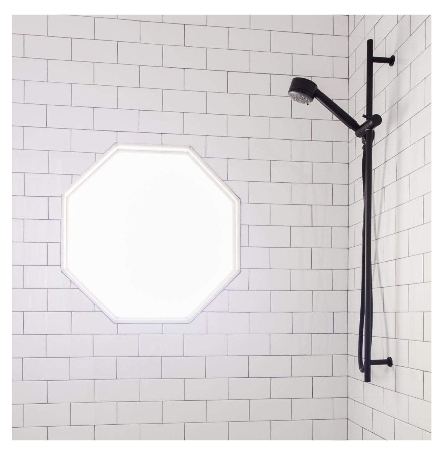 Wang Lin Jun Precut Octagon Window Film, White Color, Self Static ...