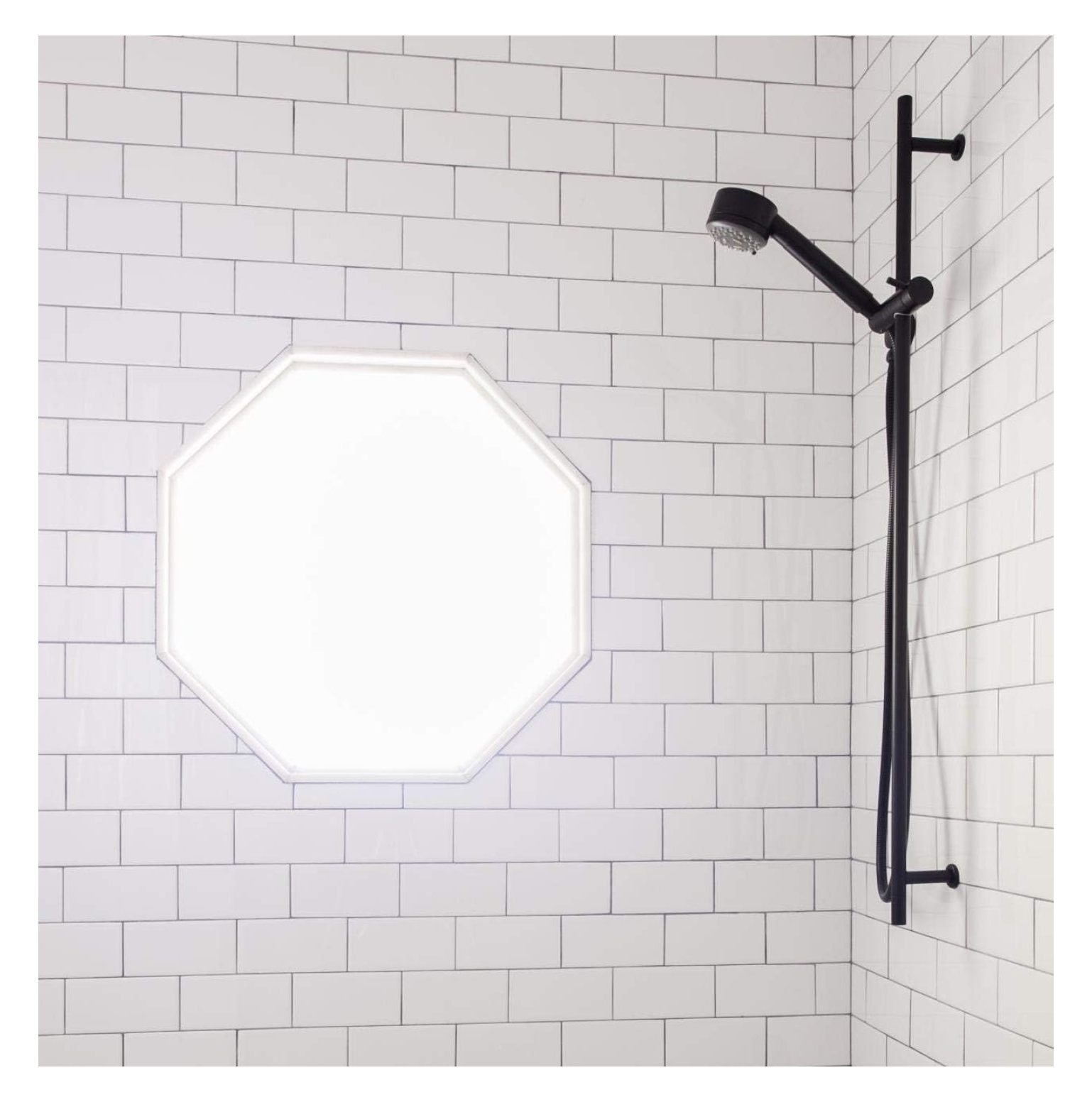 Wang Lin Jun Precut Octagon Window Film, White Color, Self Static ...