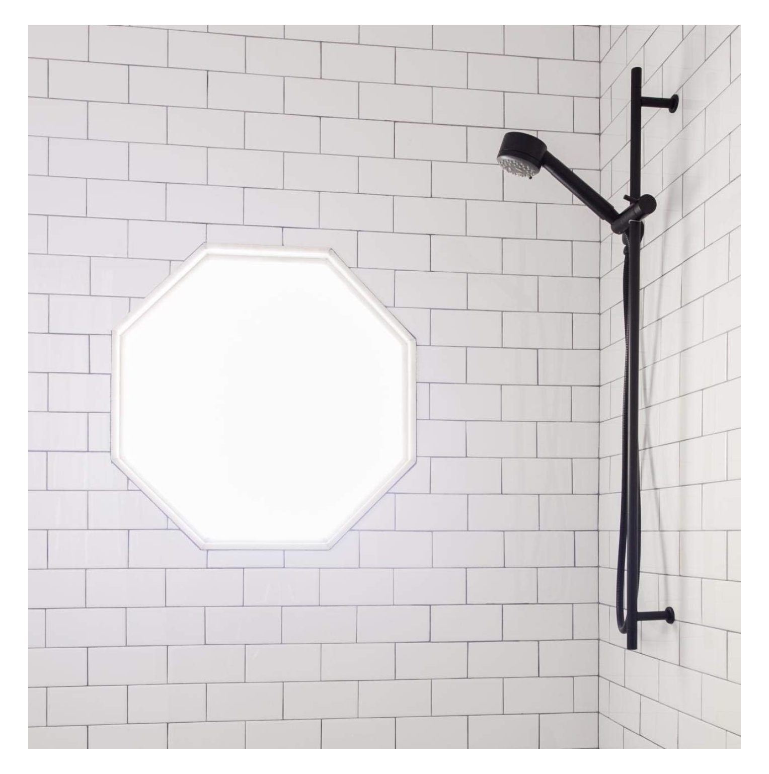 Wang Lin Jun Precut Octagon Window Film, White Color, Self Static ...