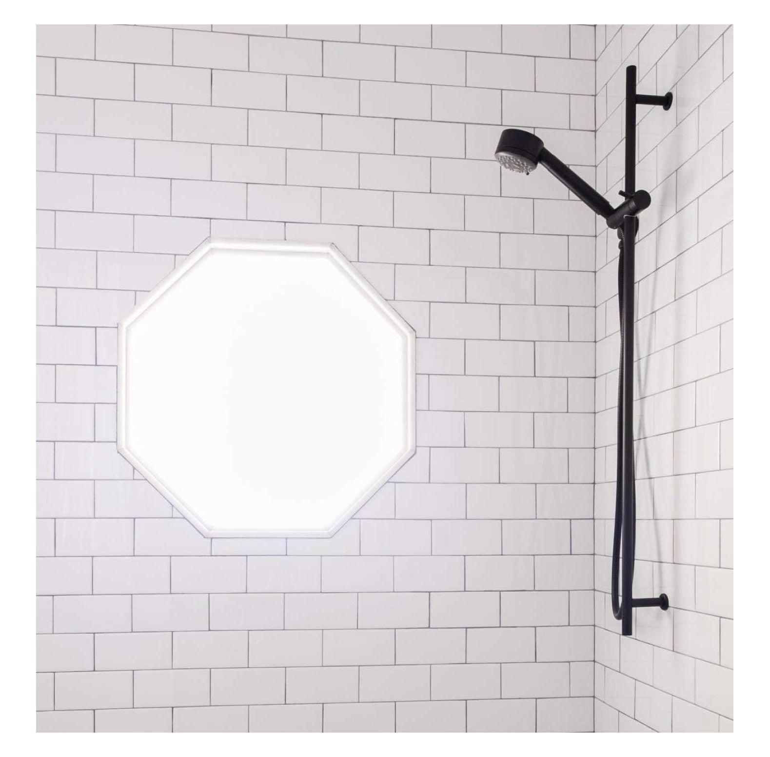 Wang Lin Jun Precut Octagon Window Film, White Color, Self Static ...