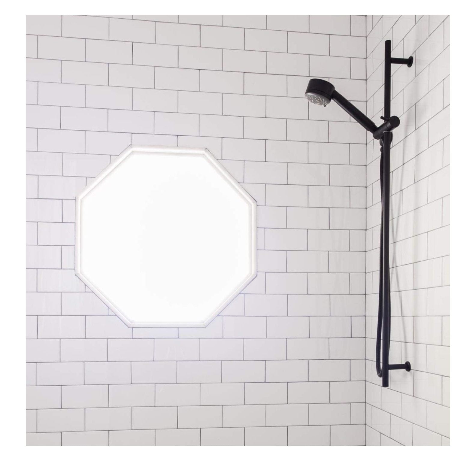 Wang Lin Jun Precut Octagon Window Film, White Color, Self Static ...