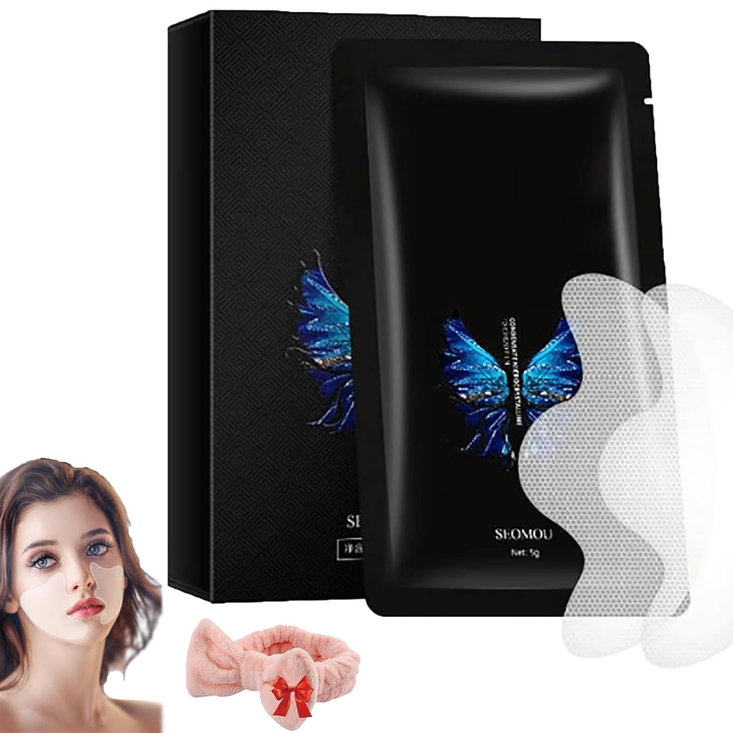 Wang Lin Wrinkle Patches, Invisible Anti-Aging Hydrogel Stickers For Face, Eyes & Lips,Deep ...