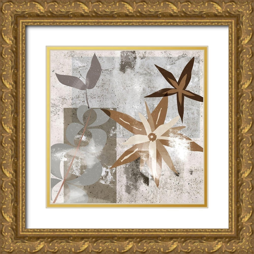 Wang, Melissa 12x12 Gold Ornate Wood Framed with Double Matting Museum ...