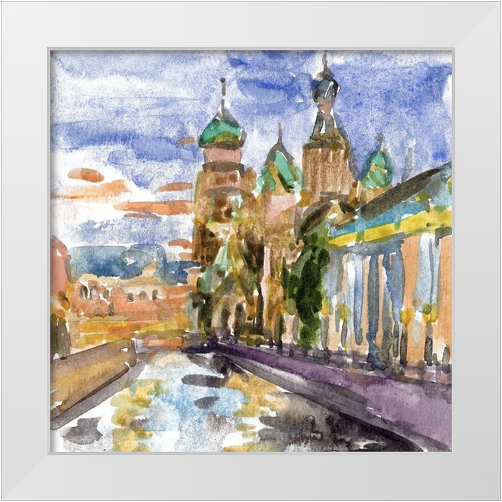 Wang, Melissa 12x12 White Modern Wood Framed Museum Art Print Titled ...