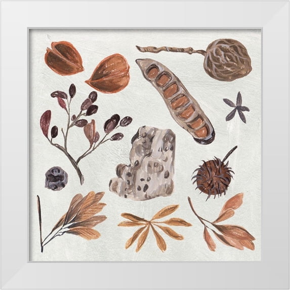 Wang, Melissa 12x12 White Modern Wood Framed Museum Art Print Titled ...