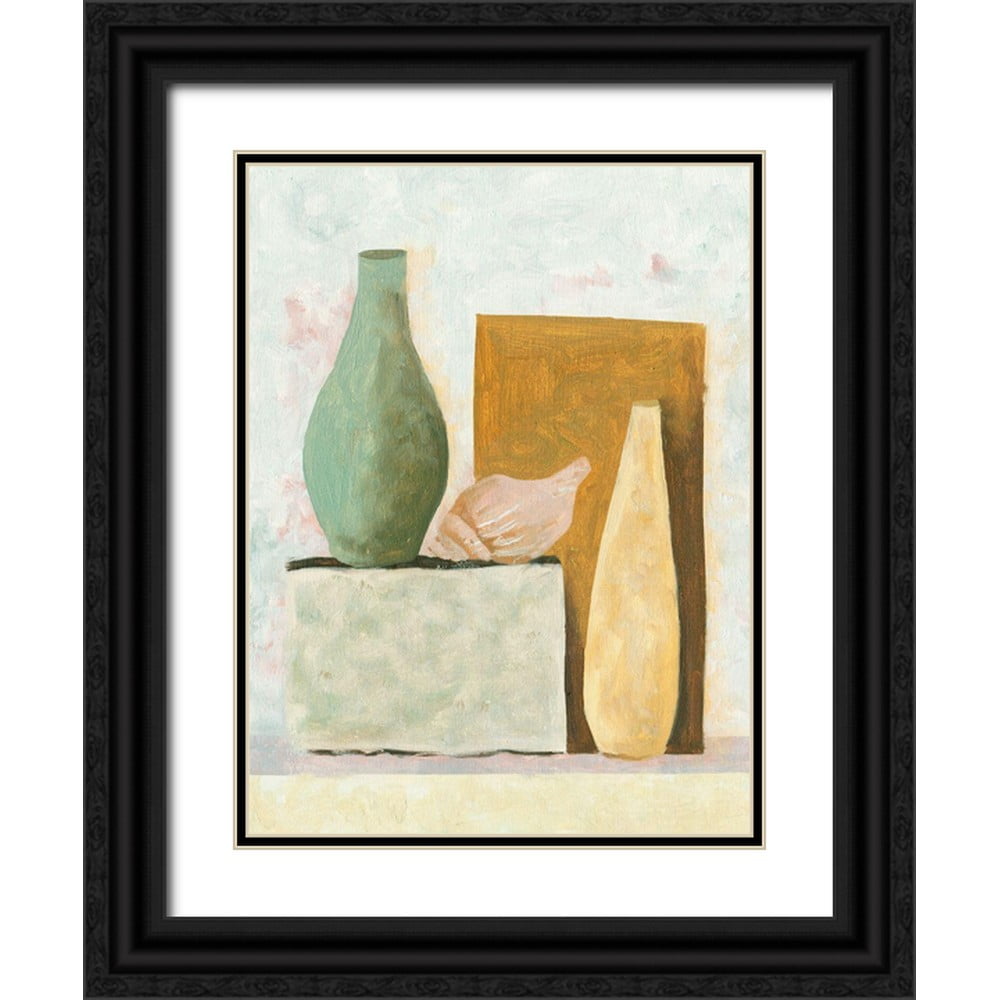 Wang, Melissa 12x14 Black Ornate Wood Framed with Double Matting Museum ...