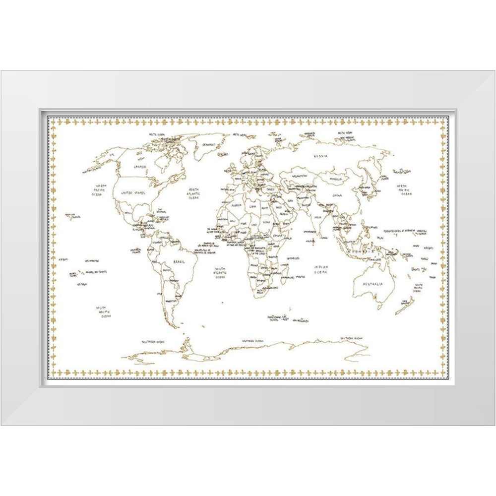 Wang, Melissa 14x11 White Modern Wood Framed Museum Art Print Titled ...
