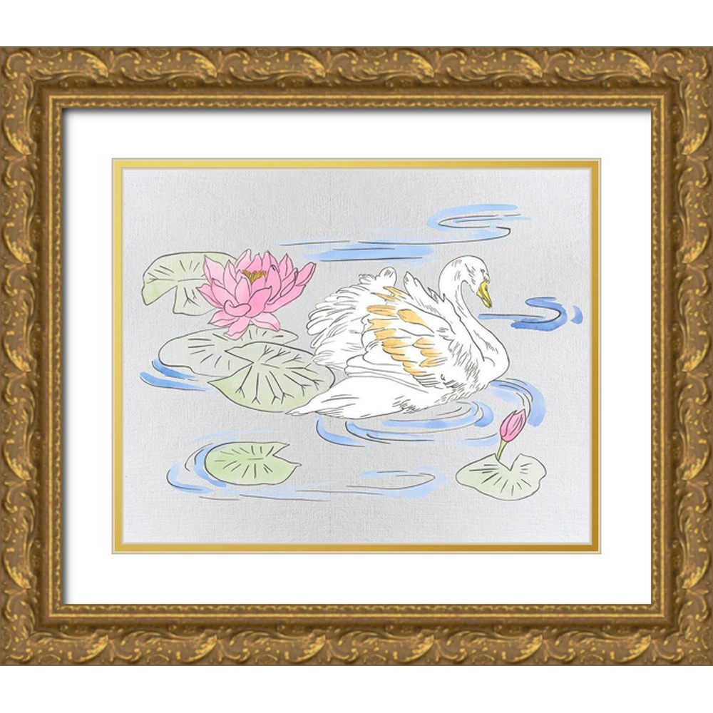 Wang, Melissa 14x12 Gold Ornate Wood Framed with Double Matting Museum ...
