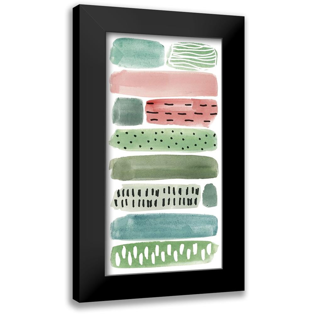 Wang, Melissa 14x24 Black Modern Framed Museum Art Print Titled - Phases of Joy I - Walmart.com