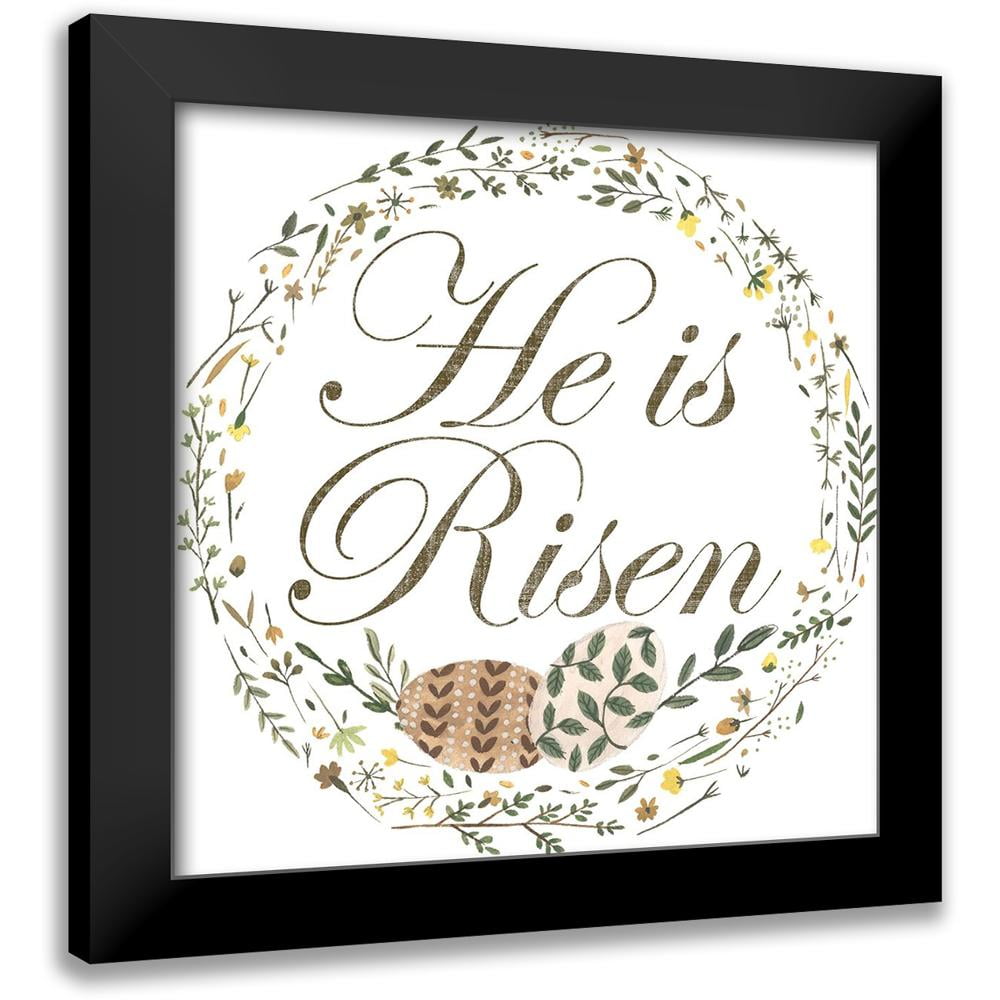 Wang, Melissa 15x15 Black Modern Framed Museum Art Print Titled - Happy ...