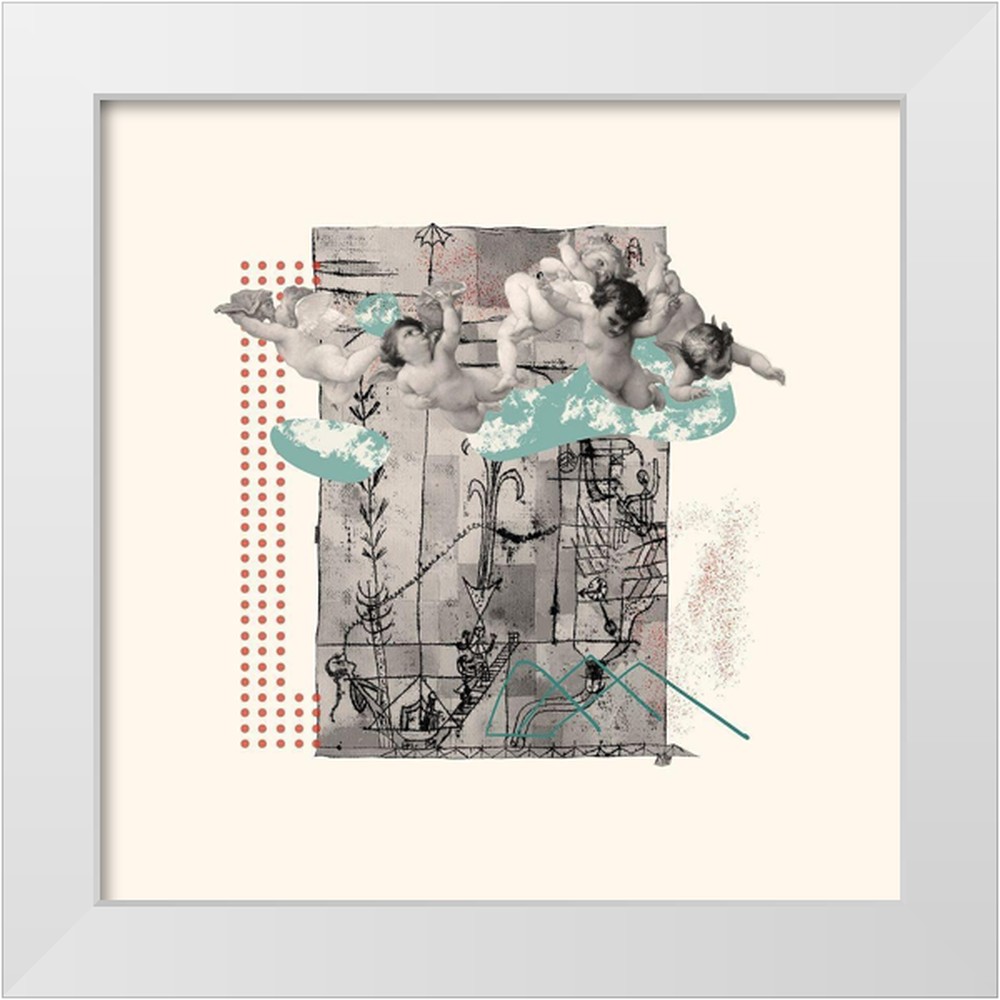 Wang, Melissa 15x15 White Modern Wood Framed Museum Art Print Titled ...