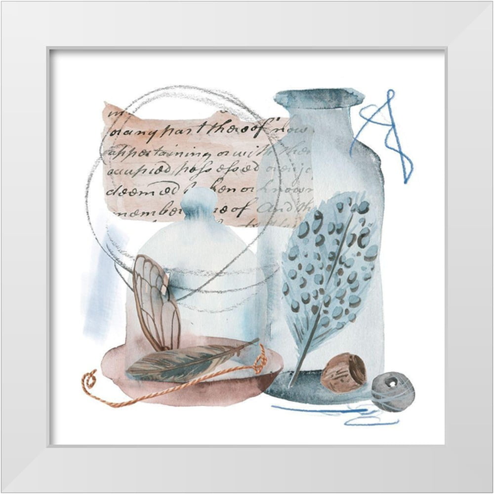 Wang, Melissa 15x15 White Modern Wood Framed Museum Art Print Titled ...