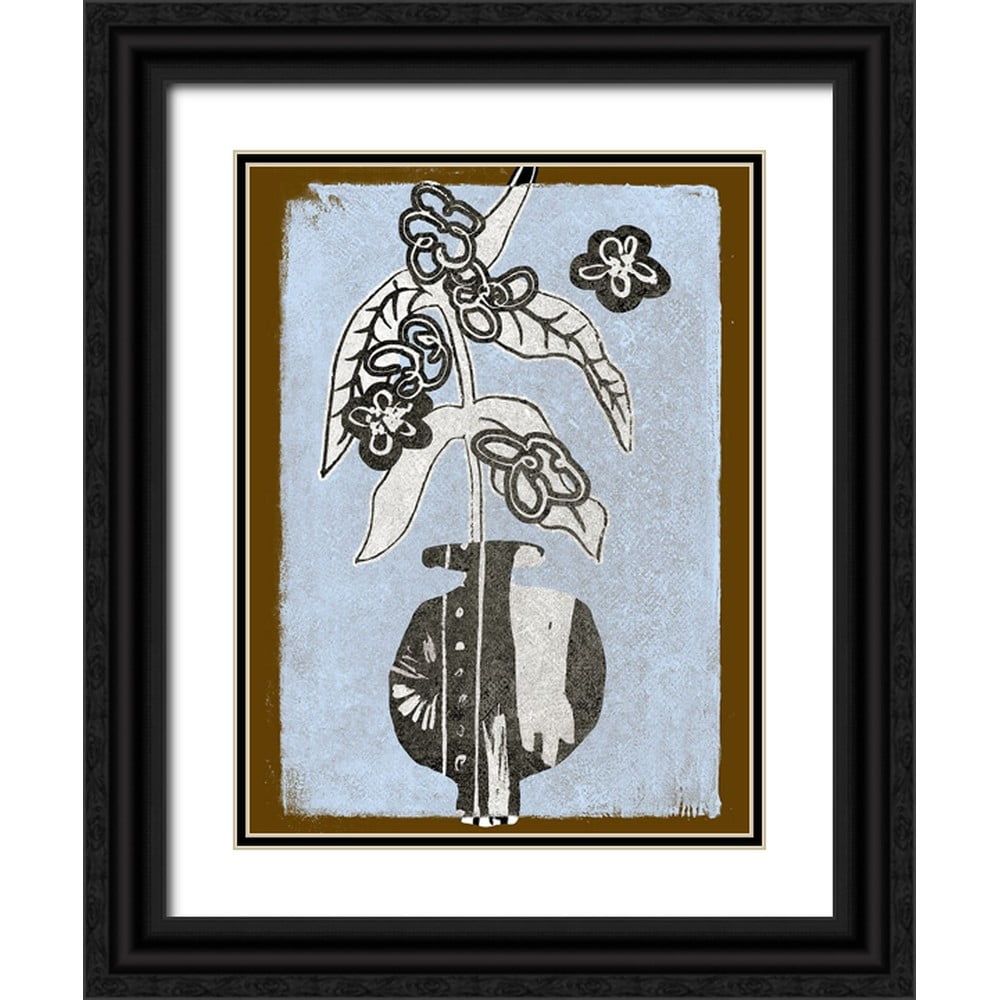 Wang, Melissa 15x18 Black Ornate Wood Framed with Double Matting Museum ...