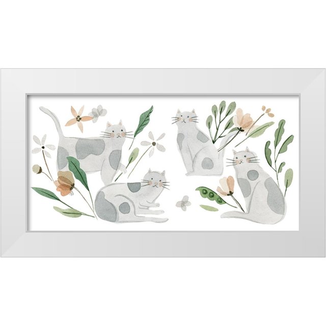 Wang, Melissa 18x11 White Modern Wood Framed Museum Art Print Titled ...