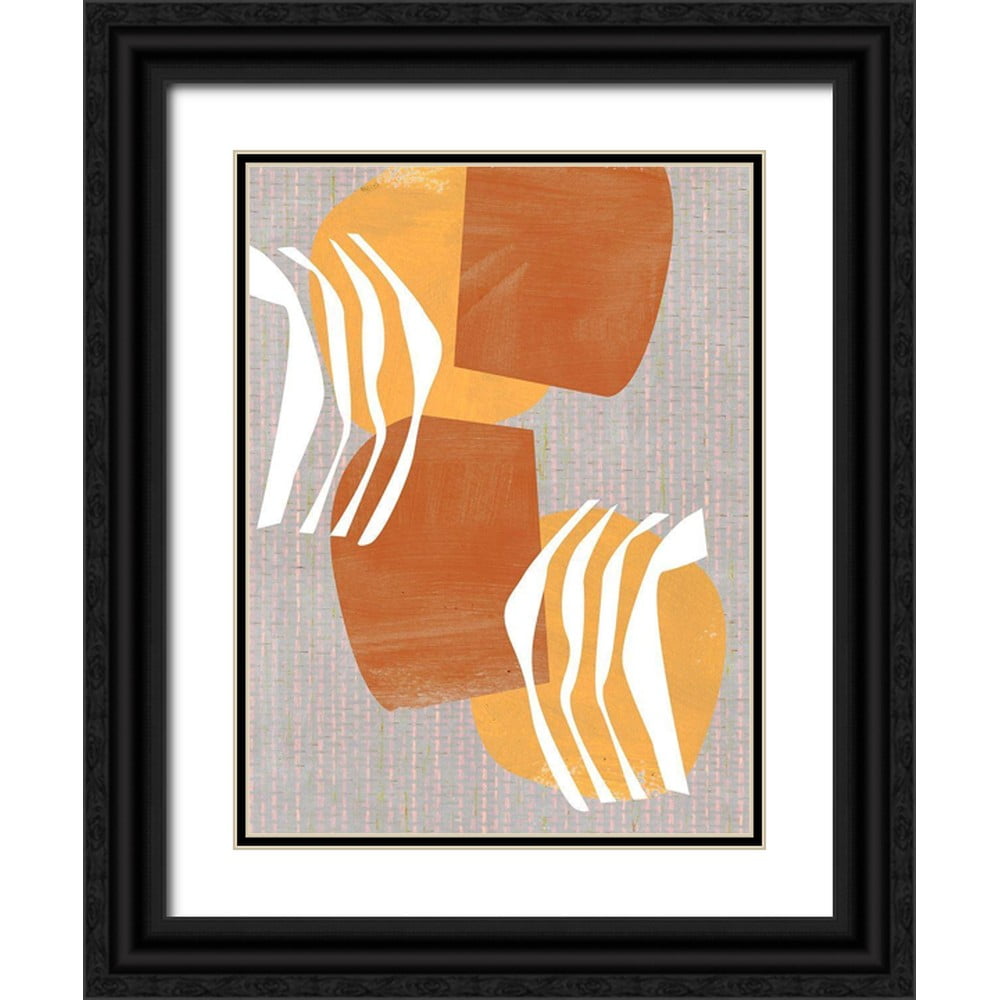 Wang, Melissa 19x24 Black Ornate Wood Framed with Double Matting Museum ...