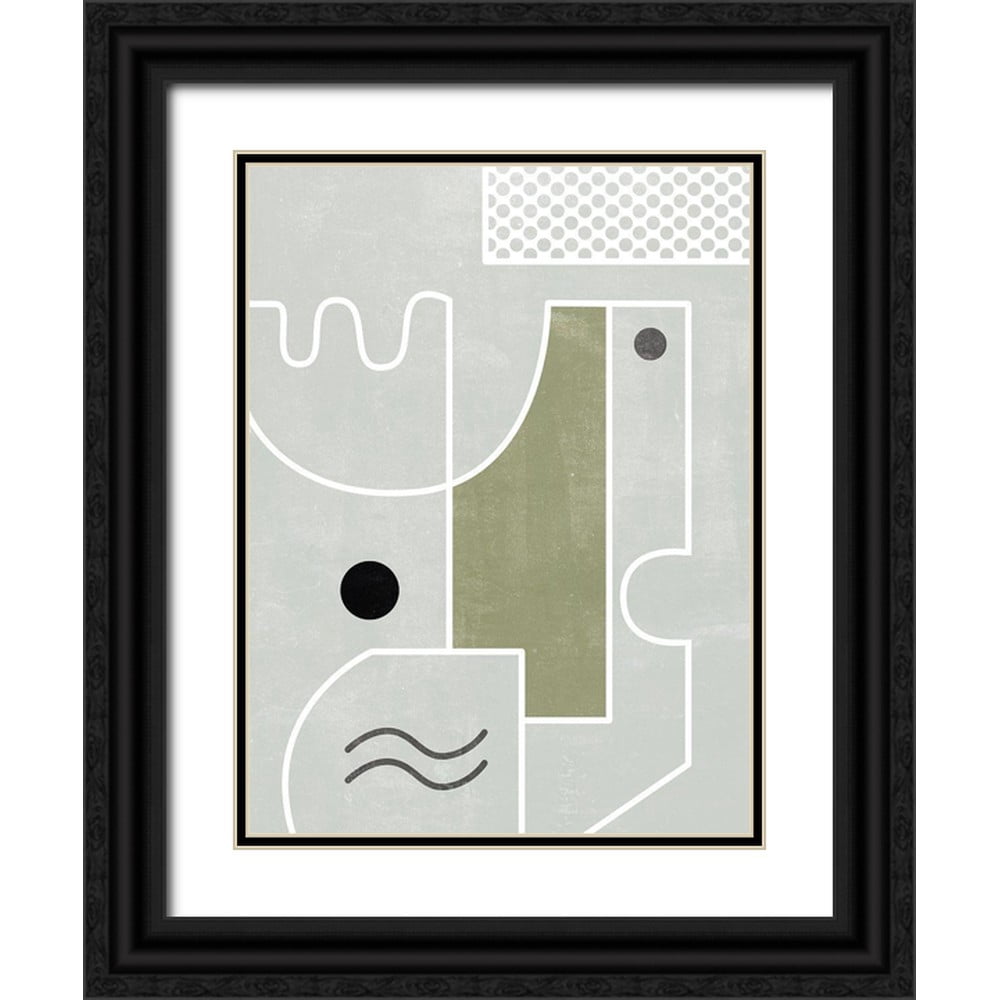 Wang, Melissa 19x24 Black Ornate Wood Framed with Double Matting Museum ...