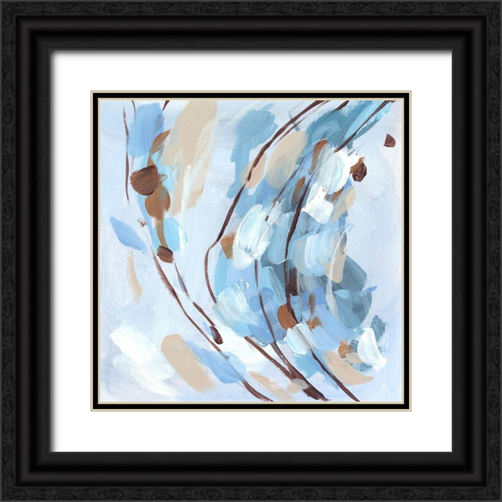 Wang, Melissa 20x20 Black Ornate Wood Framed with Double Matting Museum ...