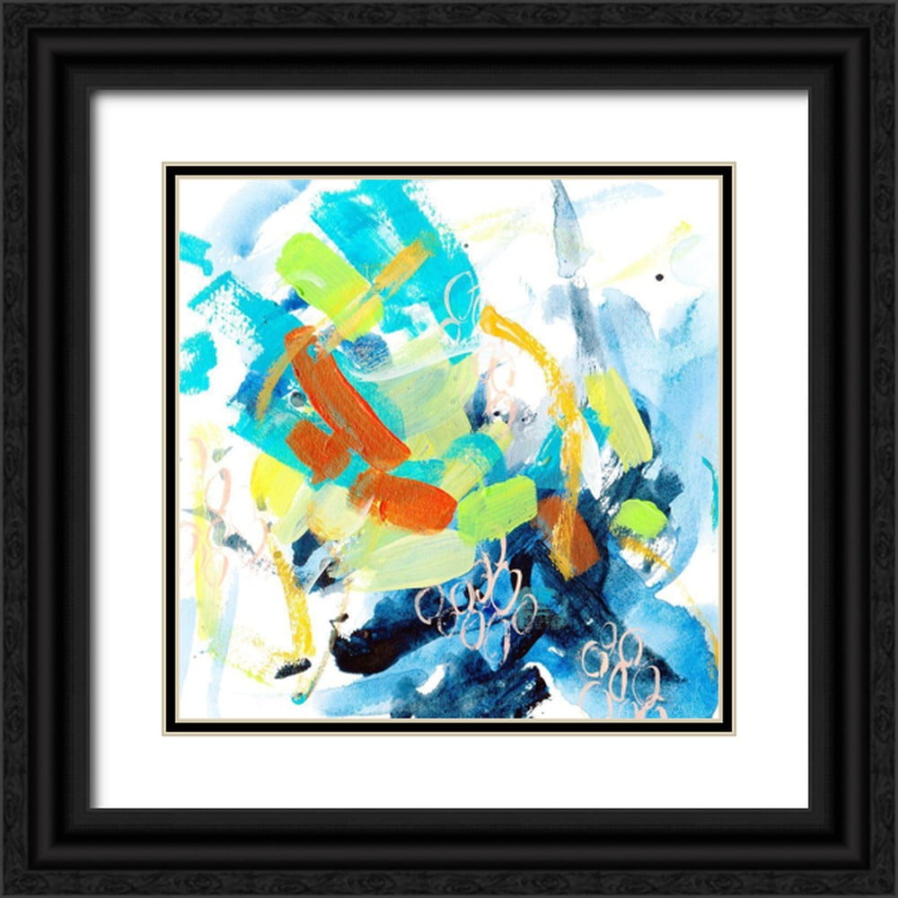 Wang, Melissa 20x20 Black Ornate Wood Framed with Double Matting Museum ...