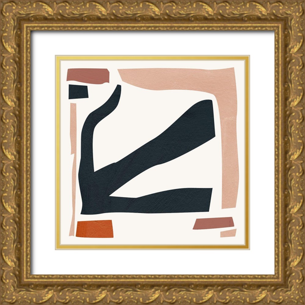 Wang, Melissa 20x20 Gold Ornate Wood Framed with Double Matting Museum ...