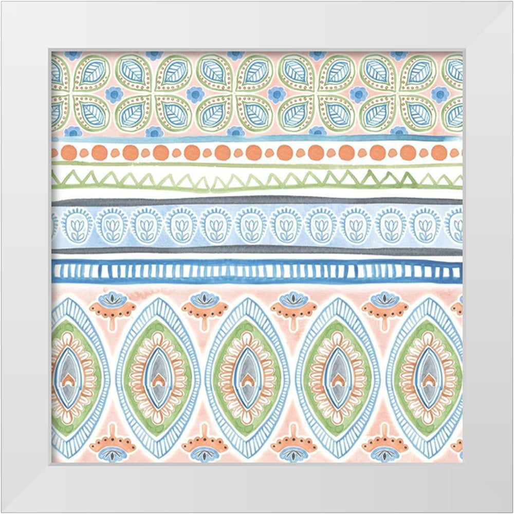 Wang, Melissa 20x20 White Modern Wood Framed Museum Art Print Titled ...