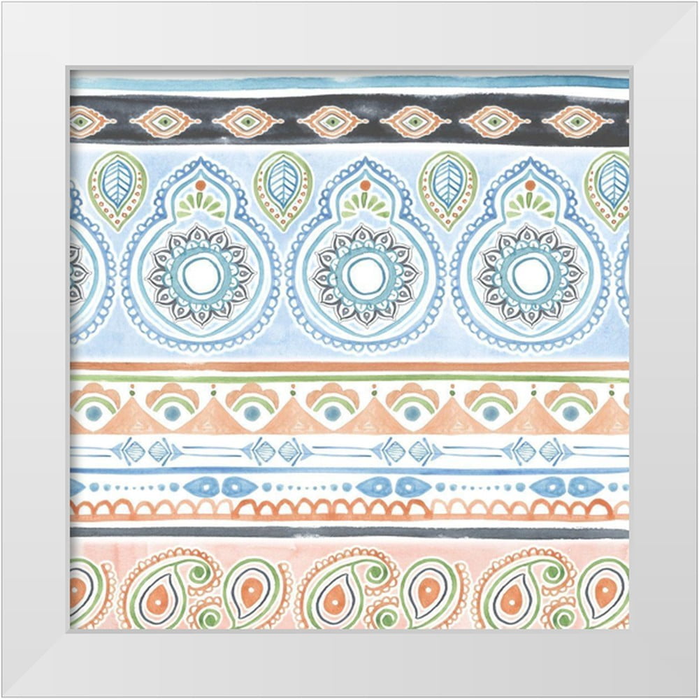 Wang, Melissa 20x20 White Modern Wood Framed Museum Art Print Titled ...