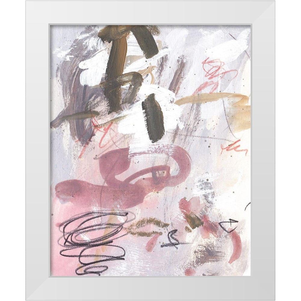 Wang, Melissa 20x24 White Modern Wood Framed Museum Art Print Titled - Whispering Dawn III ...