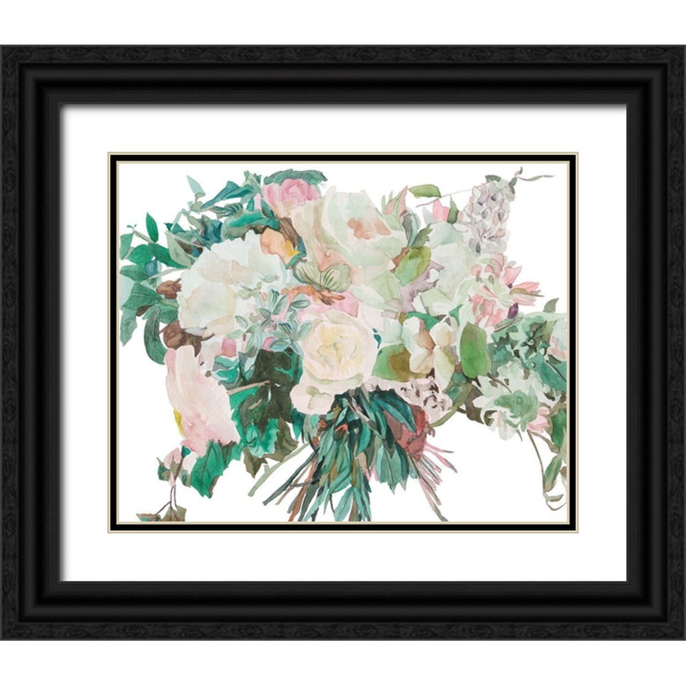 Wang, Melissa 24x20 Black Ornate Wood Framed with Double Matting Museum Art Print Titled - Adore ...