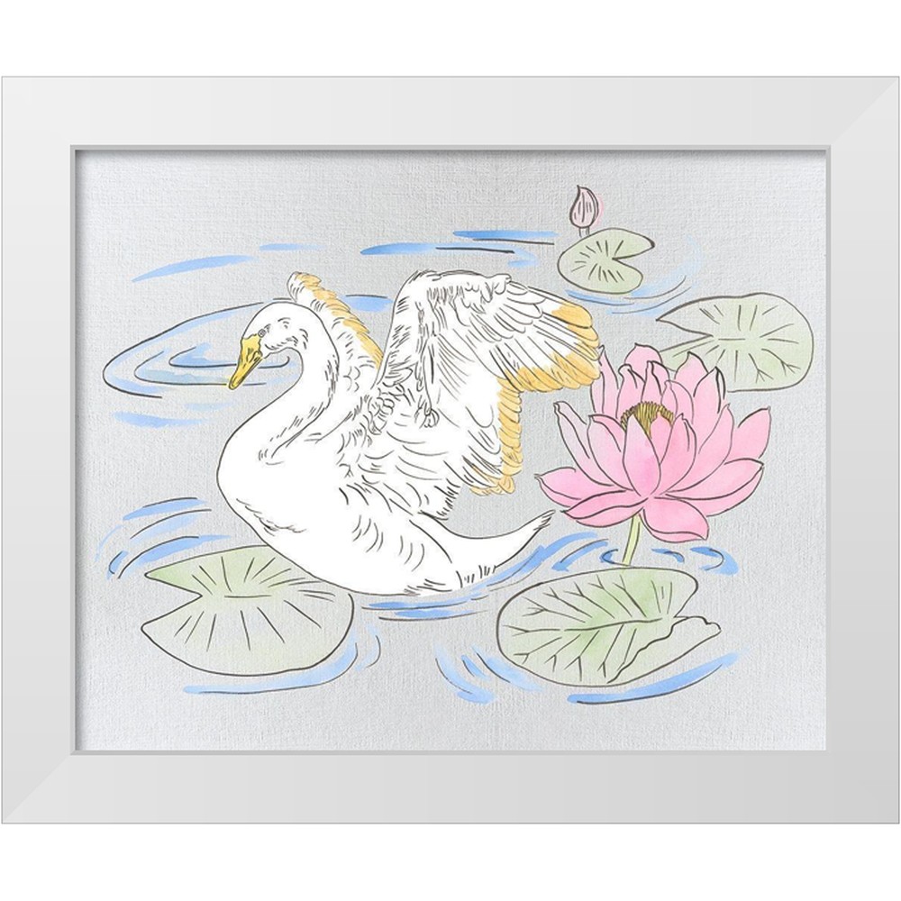 Wang, Melissa 24x20 White Modern Wood Framed Museum Art Print Titled ...