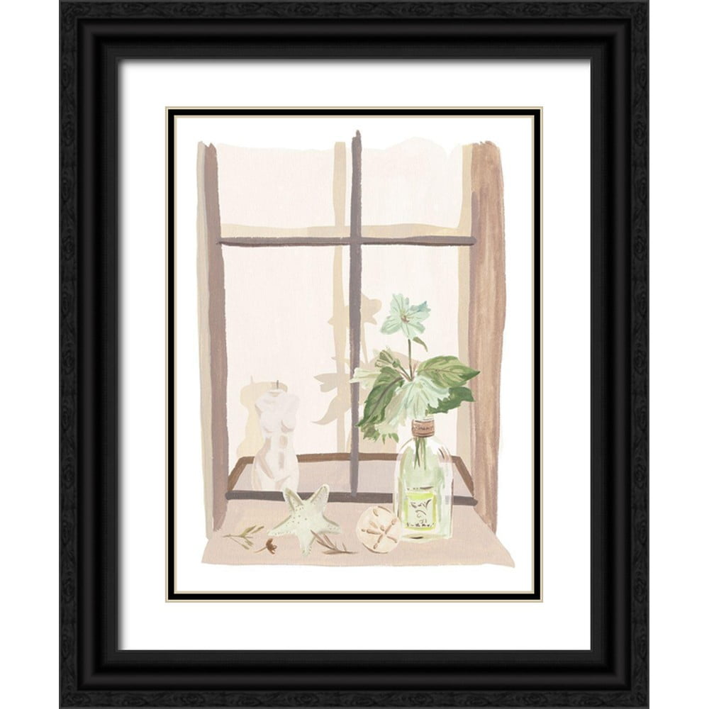 Wang, Melissa 25x32 Black Ornate Wood Framed with Double Matting Museum ...