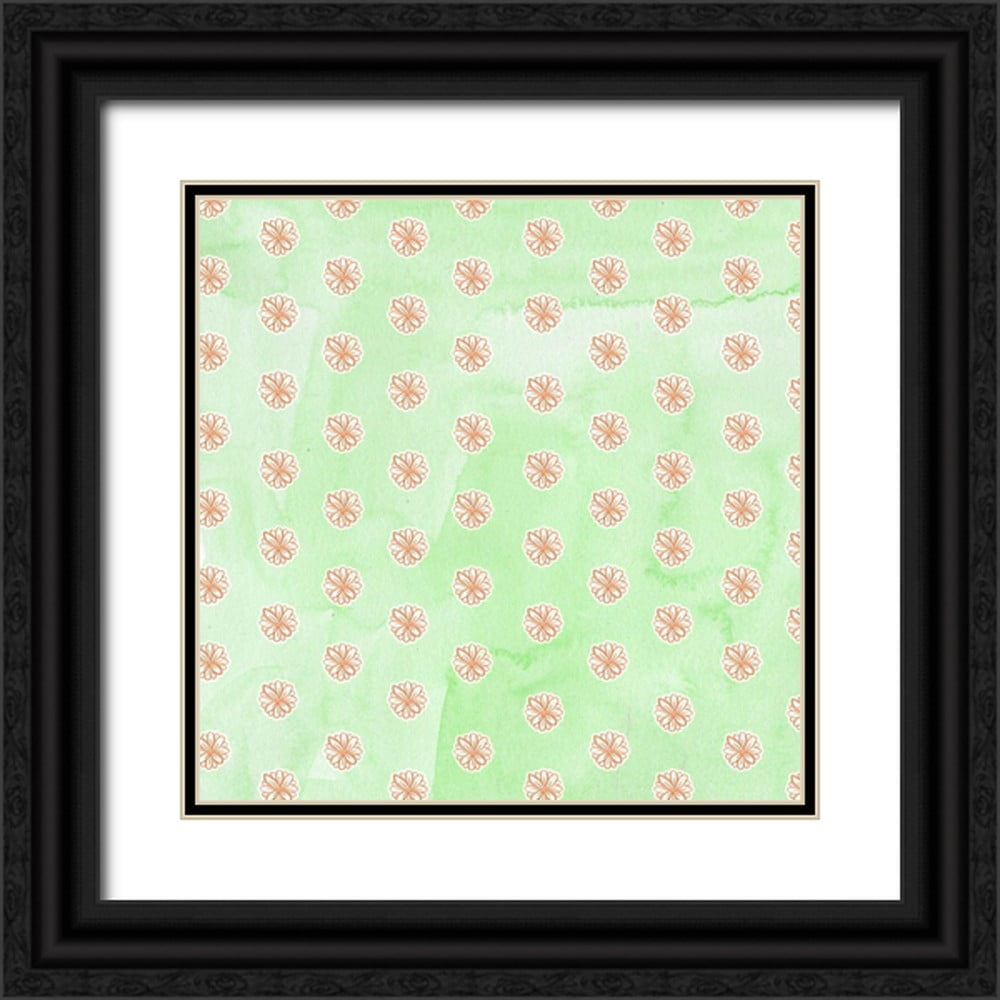 Wang, Melissa 26x26 Black Ornate Wood Framed with Double Matting Museum ...